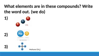 atoms elements and compounds chemistry year 9 | PPTX