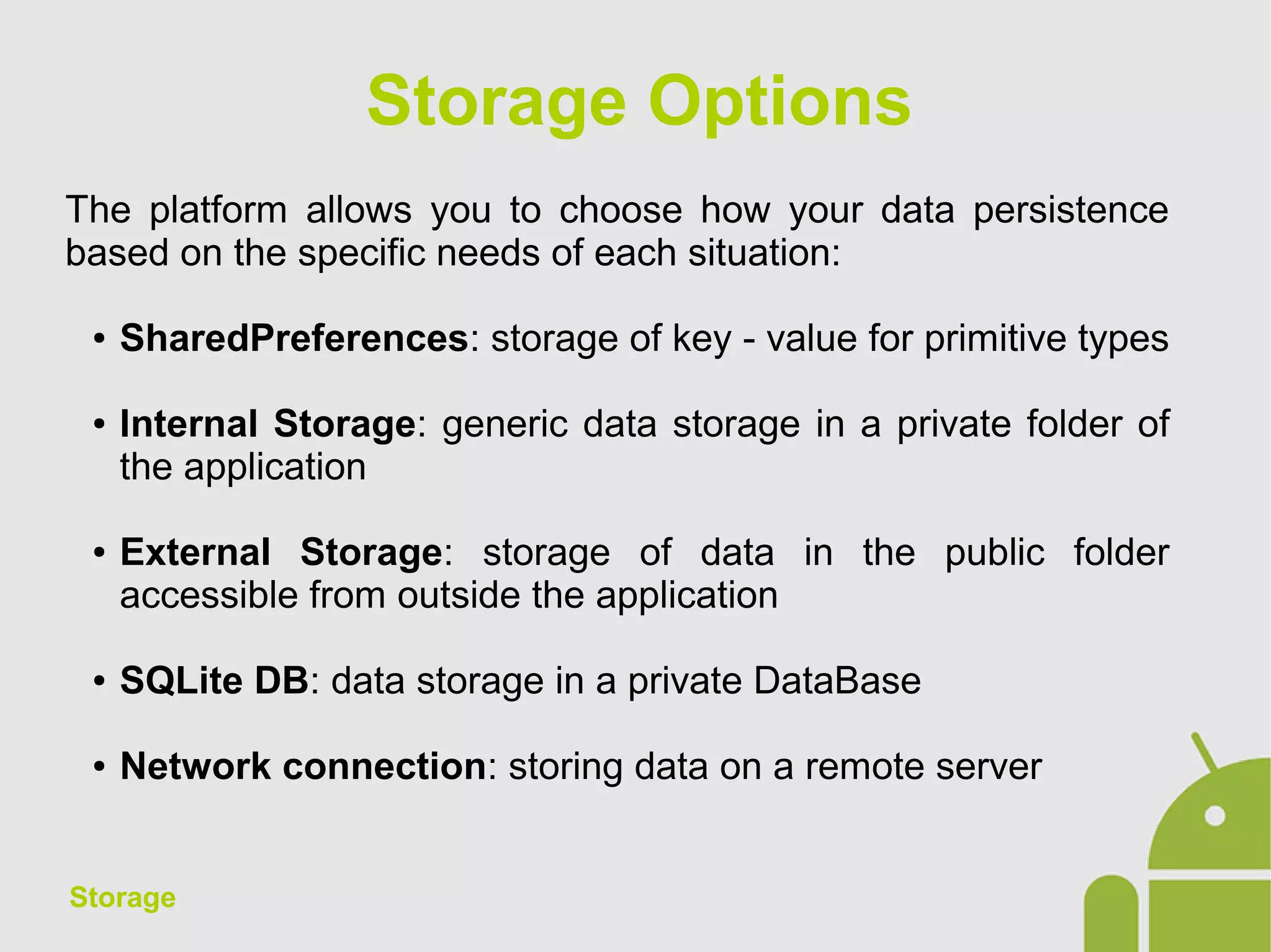 Android App Development - 09 Storage | PPT
