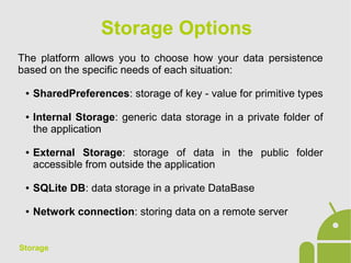 Android App Development - 09 Storage | PPT