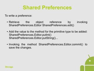 Android App Development - 09 Storage | PPT