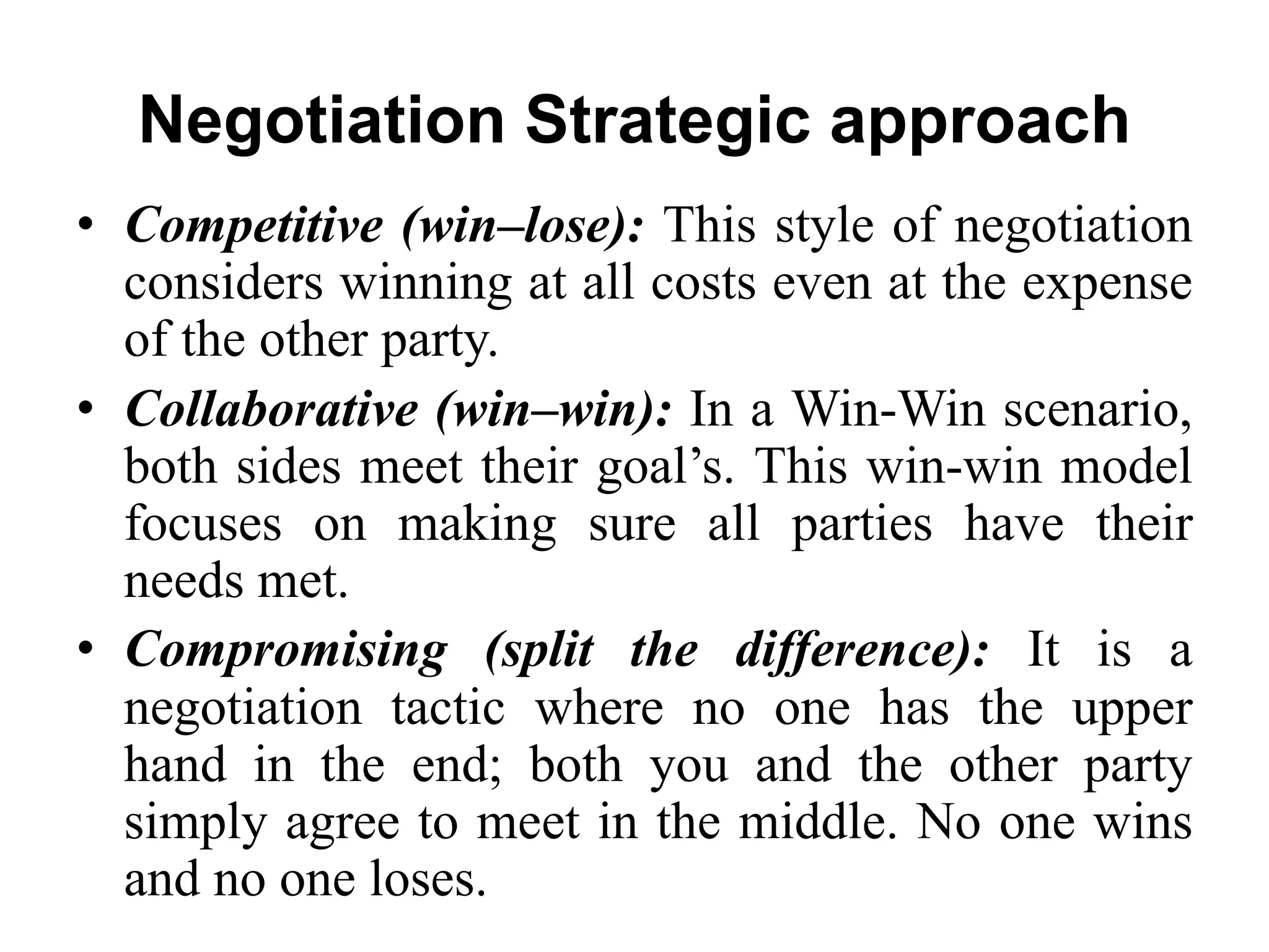 Negotiation skills and a job interview | PPTX