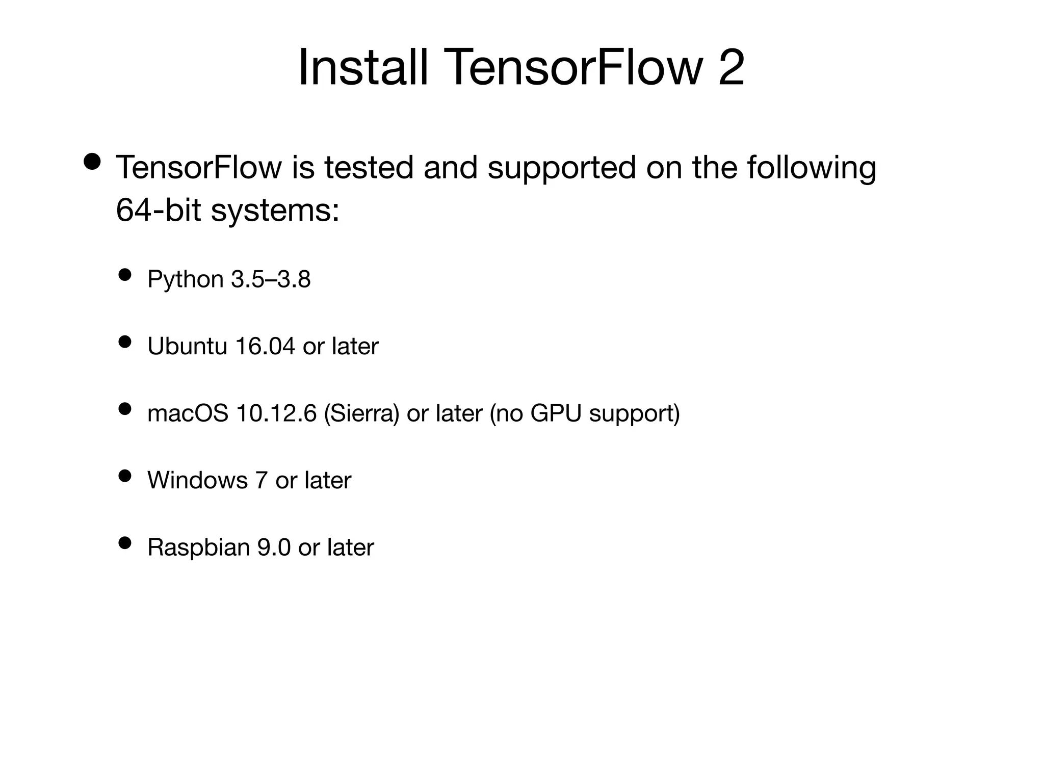 Neural Networks from Scratch - TensorFlow 101 | PPT