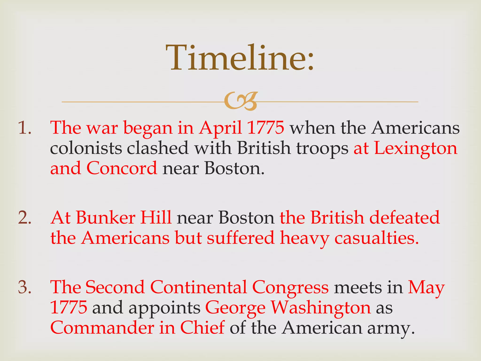 the american revolution 1775 1781 powerpoint for all lessons! | PPT