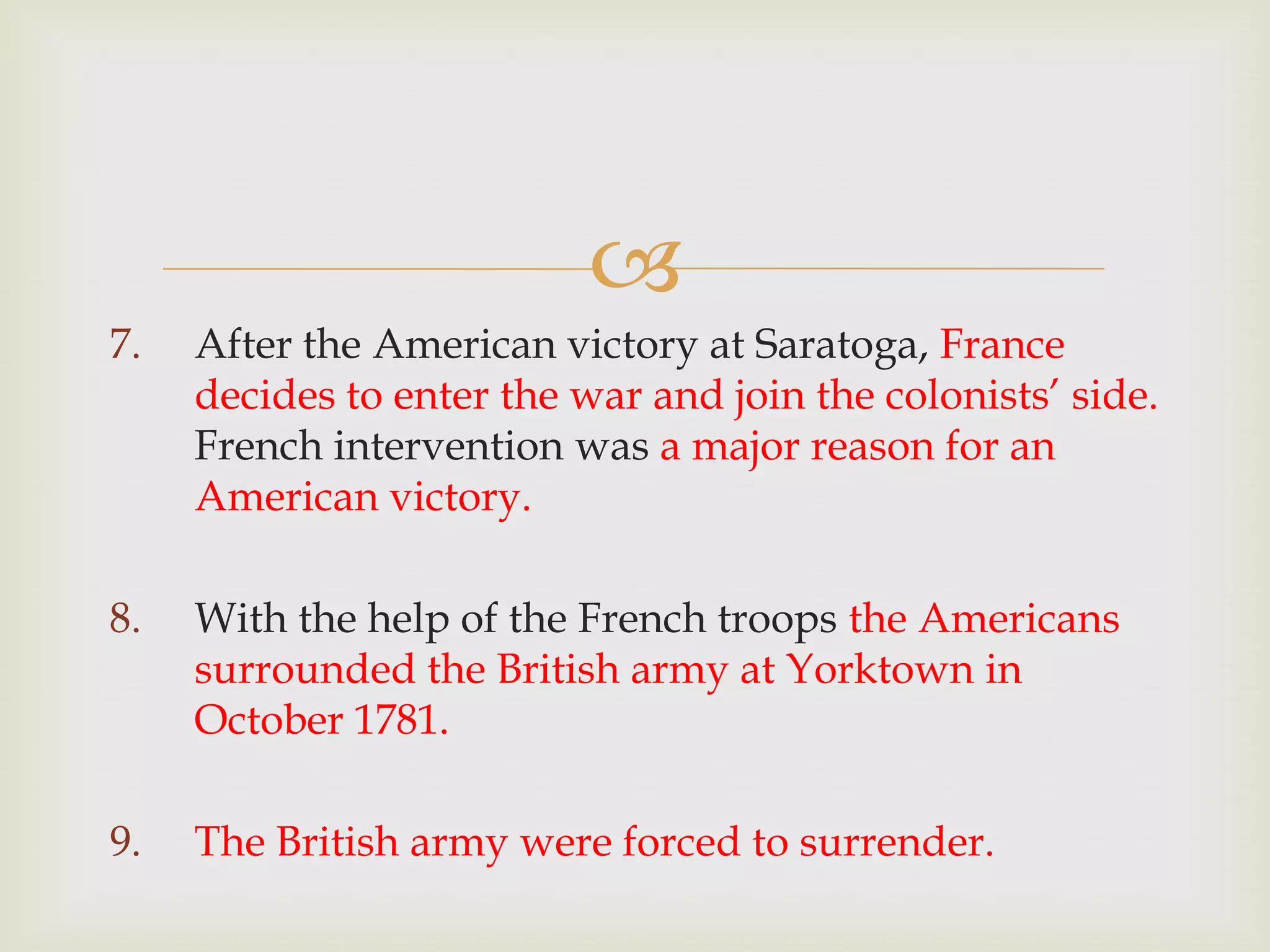 the american revolution 1775 1781 powerpoint for all lessons! | PPT