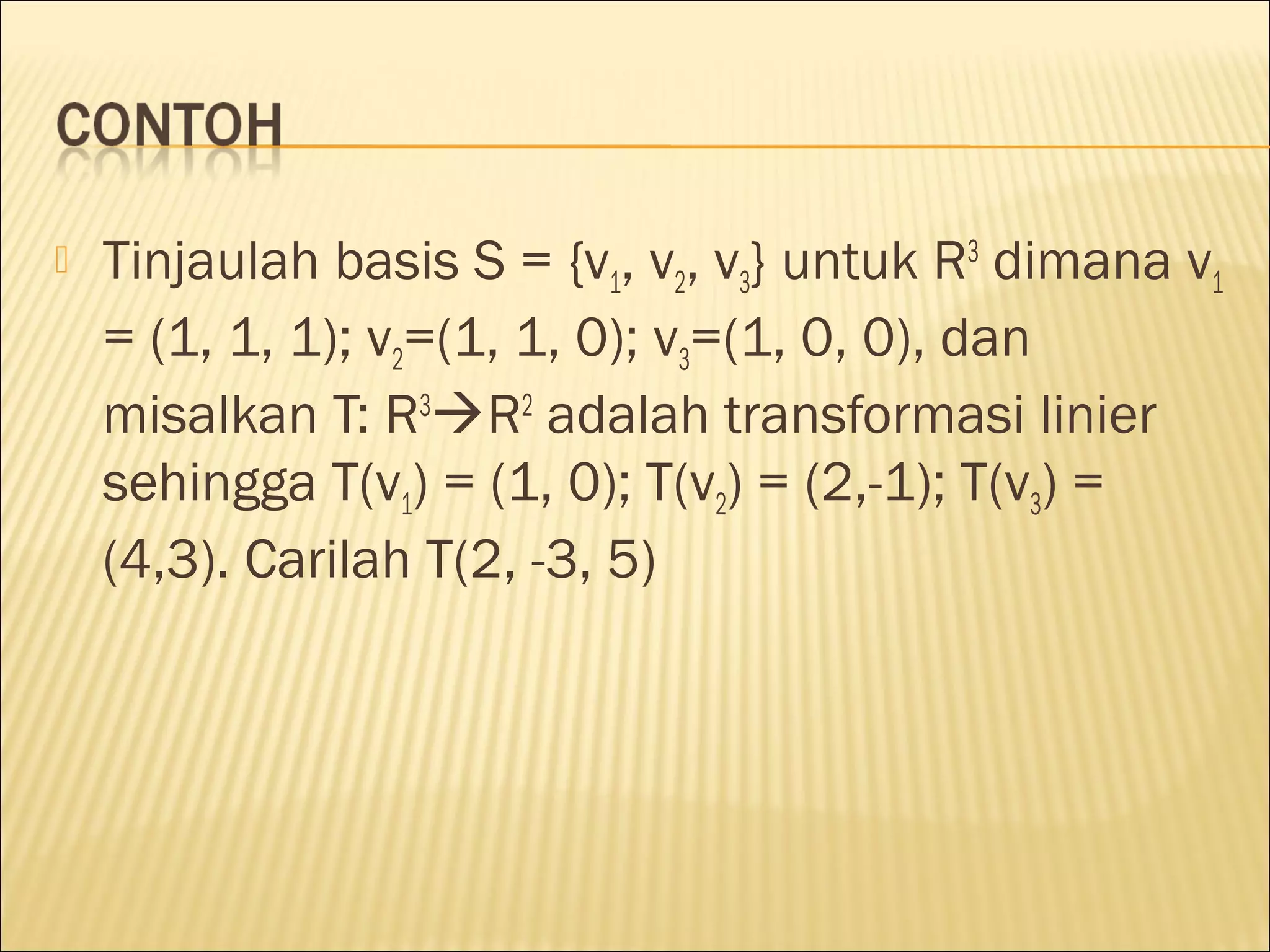 transformasi linier | PPT