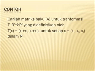 transformasi linier | PPT