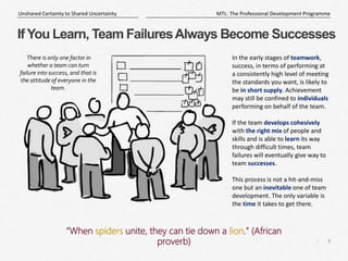 Unshared Certainty to Shared Uncertainty | PPT