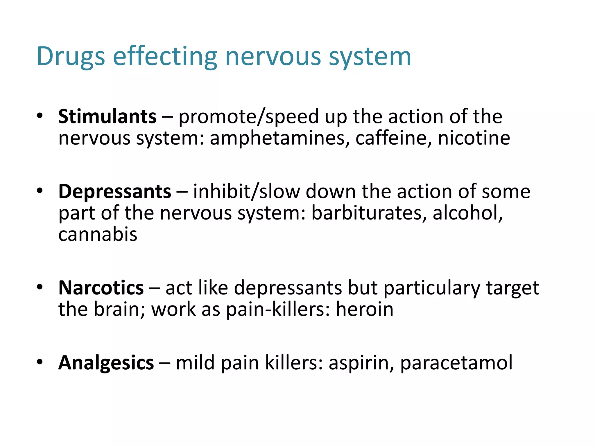 Drugs and disorders of nervous system | PPTX