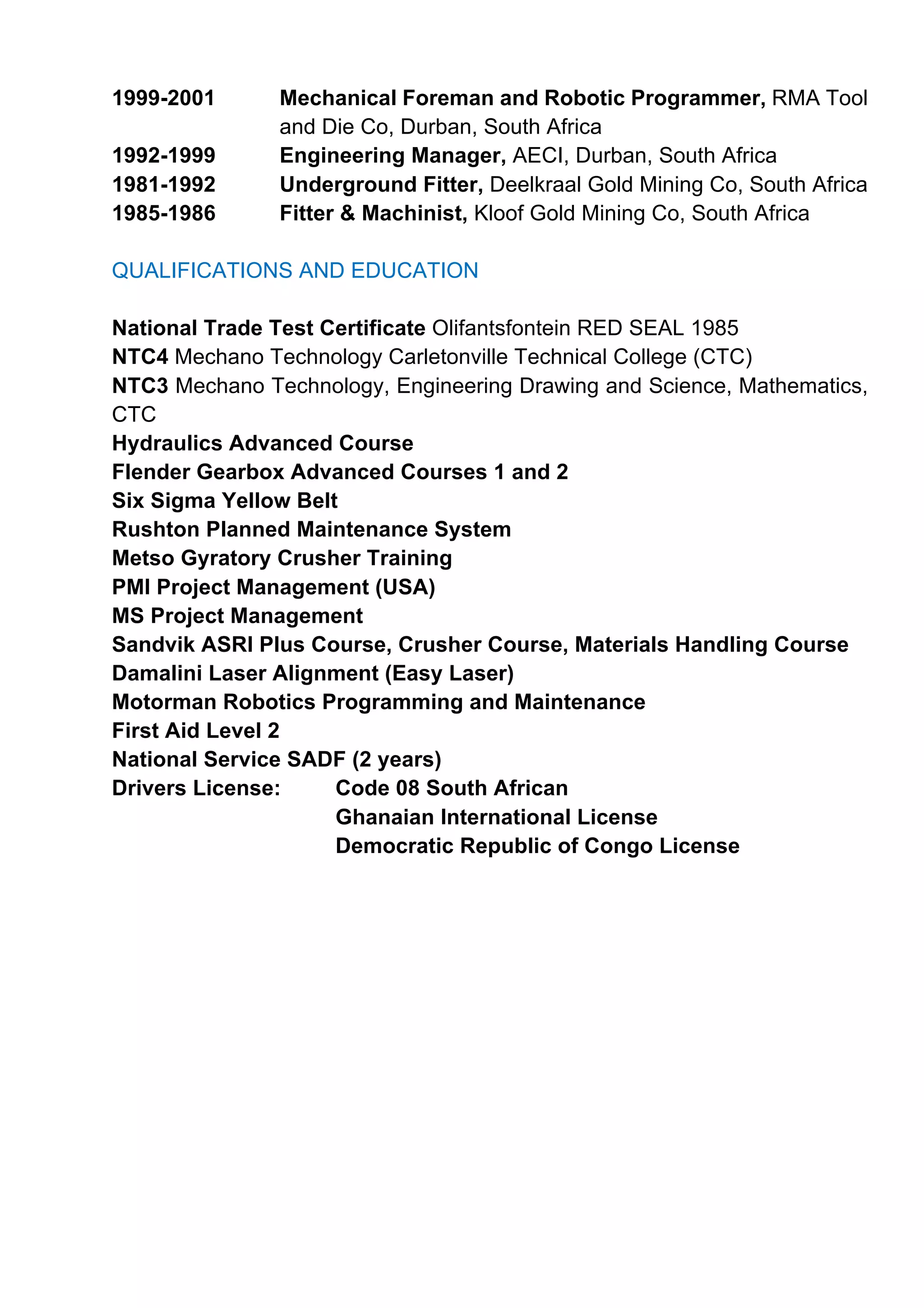 CURRICULUM VITAE OF B EVERT 2016 | PDF