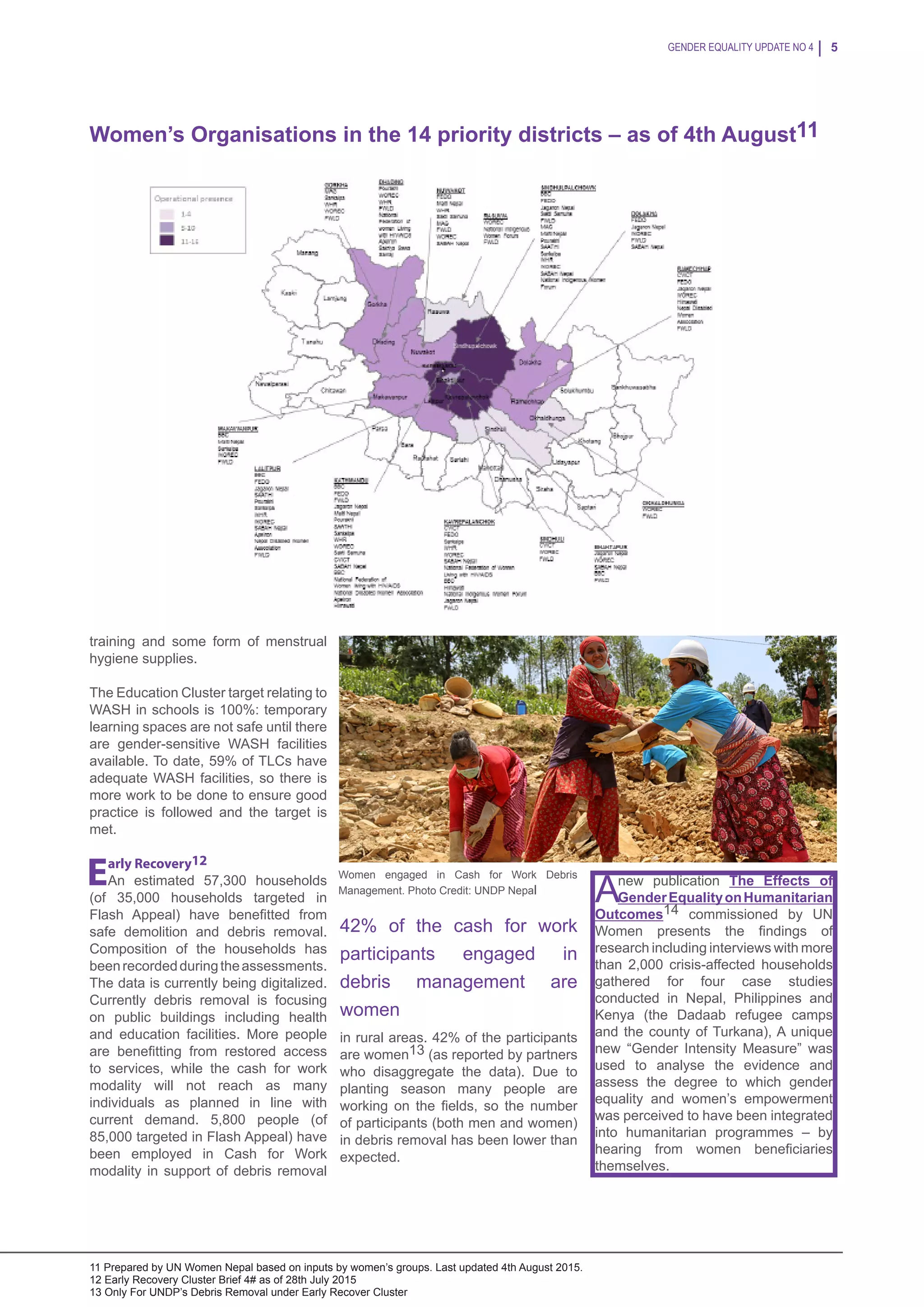 Gender Equality Update No 4 - 17th August | PDF