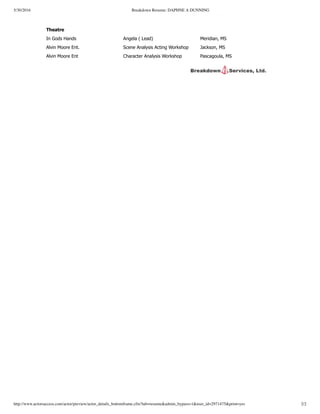 Breakdown Resume_ DAPHNE A DUNNING | PDF