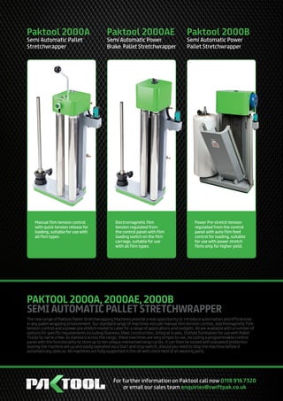 Paktool - Strechwrap 2000A,AE,B | PDF