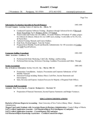 Ron Ciampi Resume 2017 | DOCX