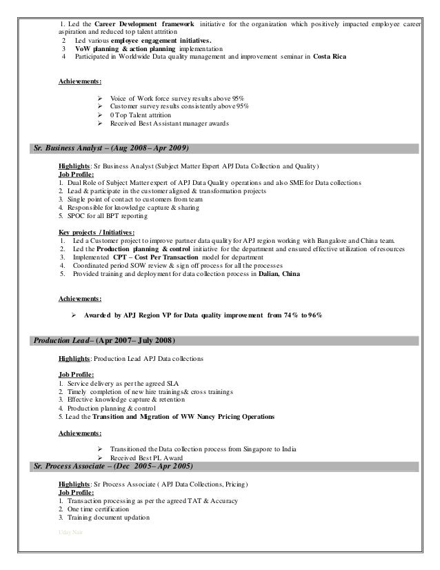 Uday - Resume