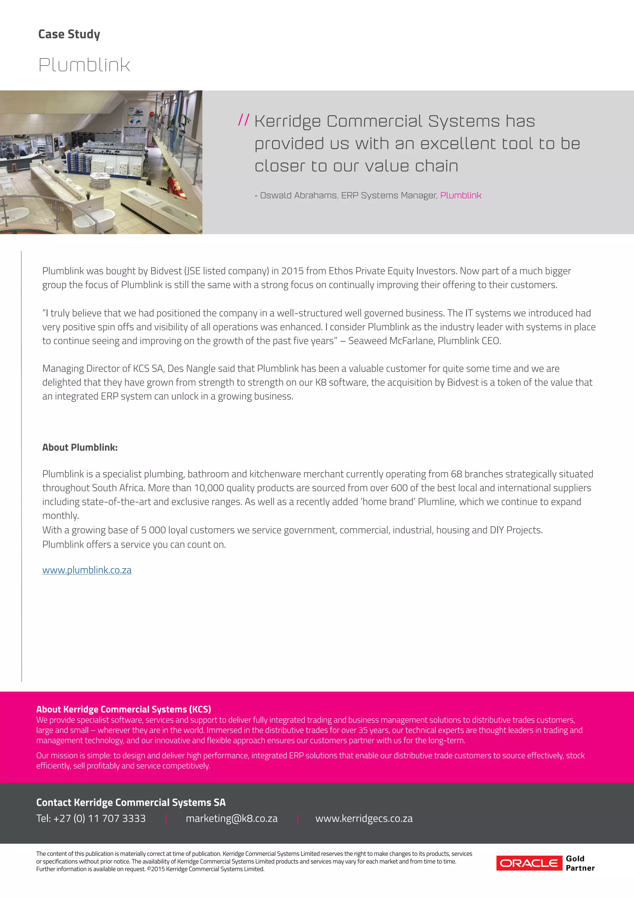 Plumblink Case Study | PDF