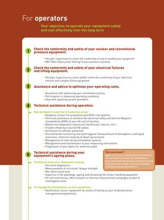 APAVE Nuclear Bussiness Line | PDF | Manufacturing Industry | Industries