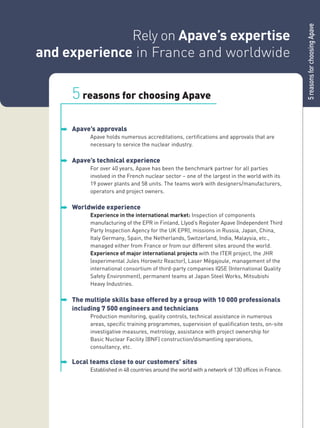 APAVE Nuclear Bussiness Line | PDF | Manufacturing Industry | Industries