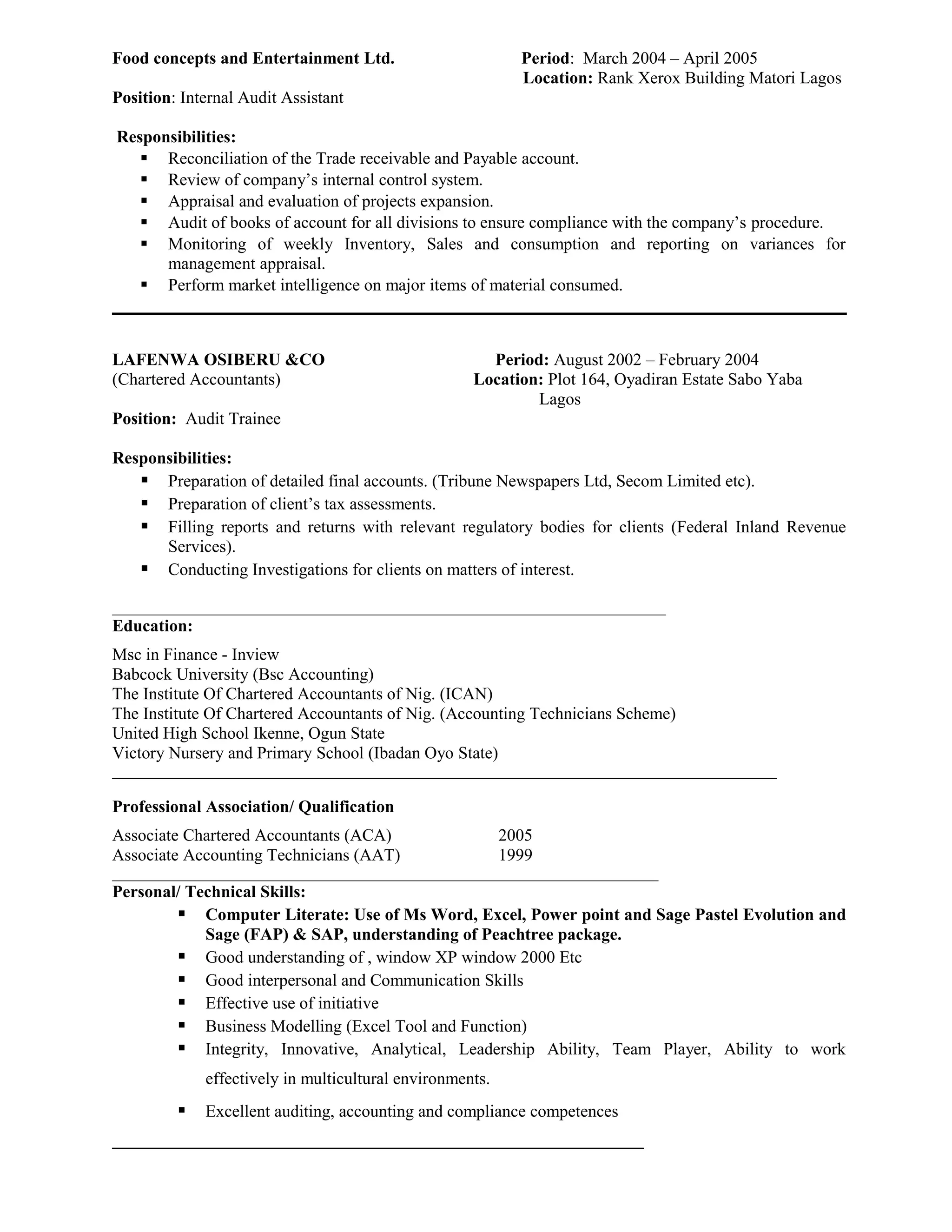 femi_faj_resume upgarde version - Copy | DOC