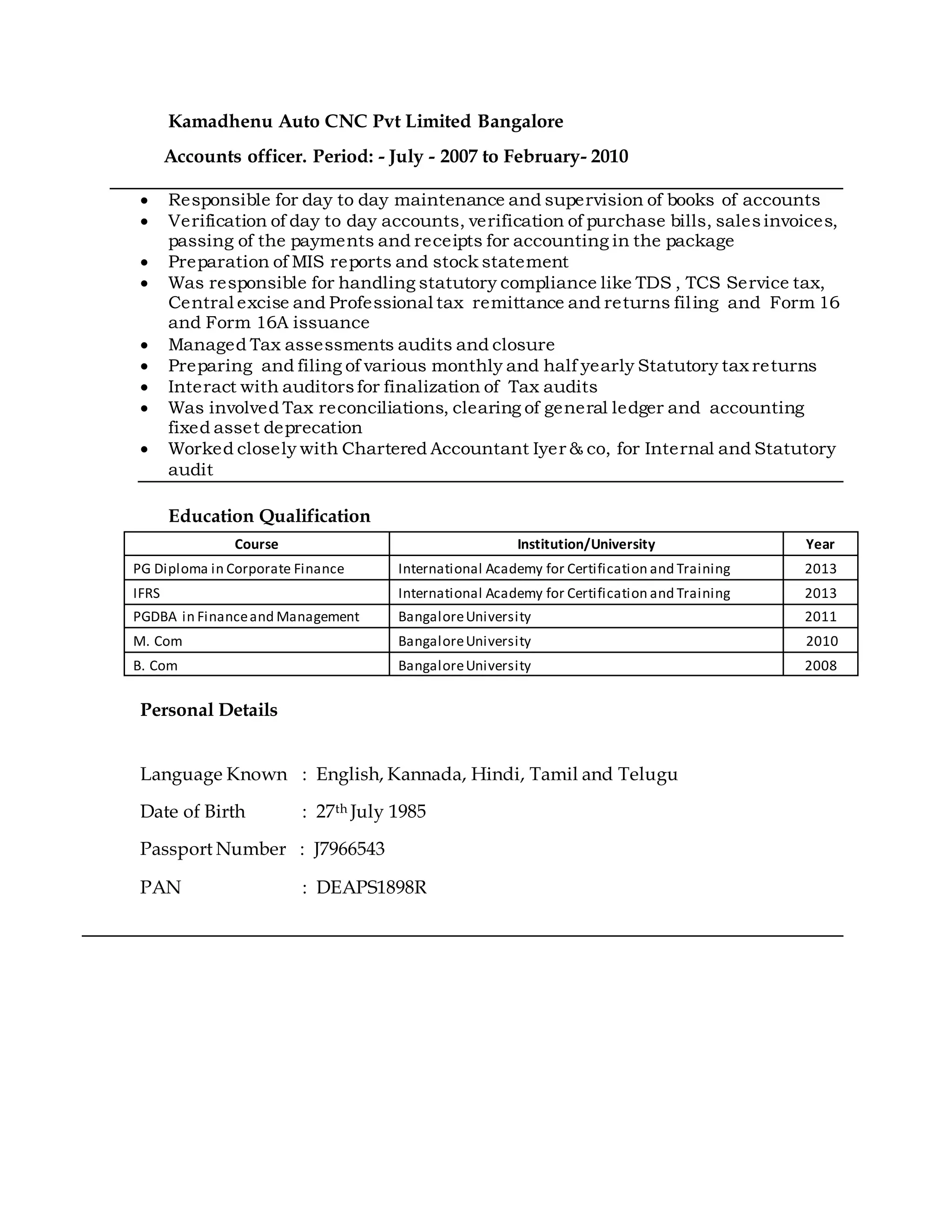 Shiva Kumar_C G | PDF