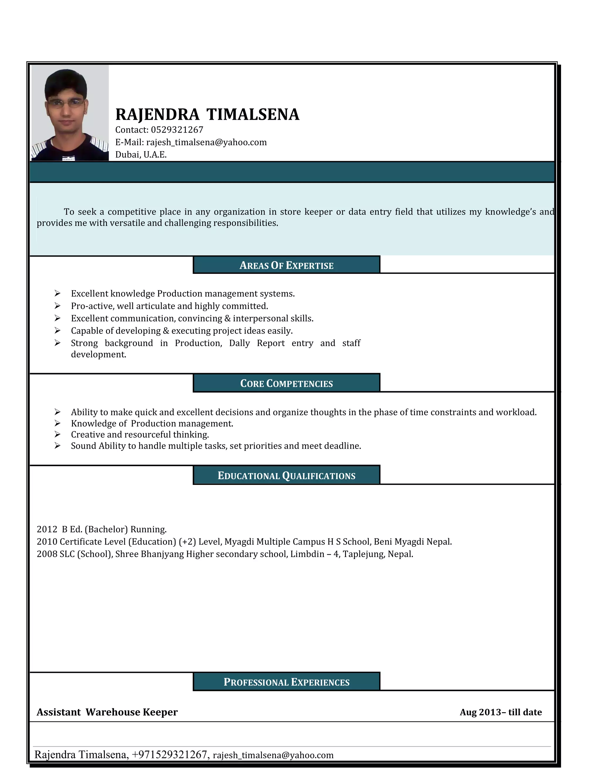 Rajendra CV PDF | PDF