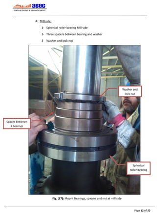Change H.S.S Bearings of Combfilex Gear box Cement Mill 3 (Modified) | PDF