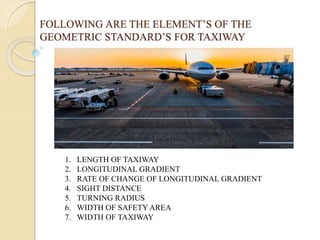 Geometric design of taxiway in airport.pptx