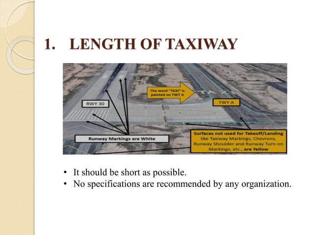 Geometric design of taxiway in airport.pptx | Air Travel | Travel Type