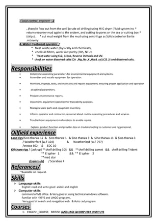 mohammed Abohashim cv | DOC | Civil Engineering Industry | Industries