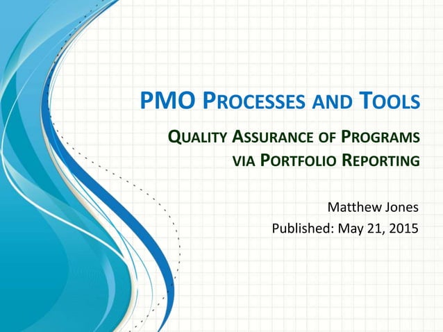 PMO Tools_Portfolio Reporting | PPTX | Business | Business and Finance
