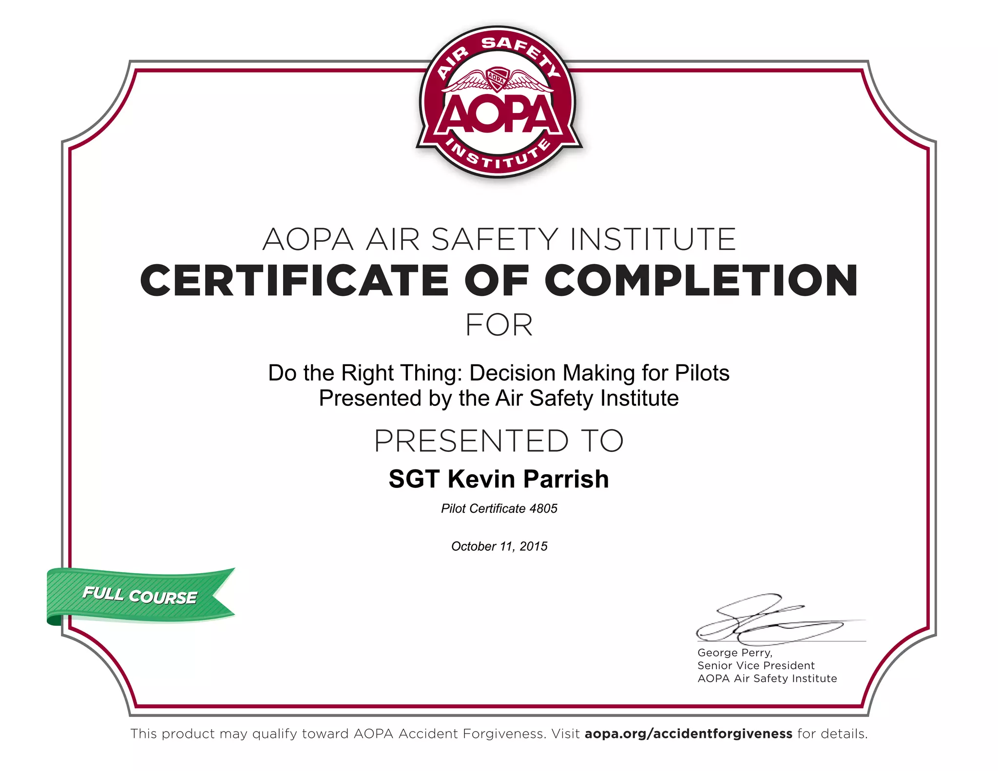 AOPA Do the right Thing Decision Making for Pilots | PDF