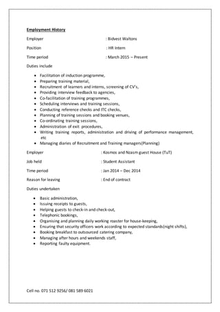 updated CV of Reo | DOCX