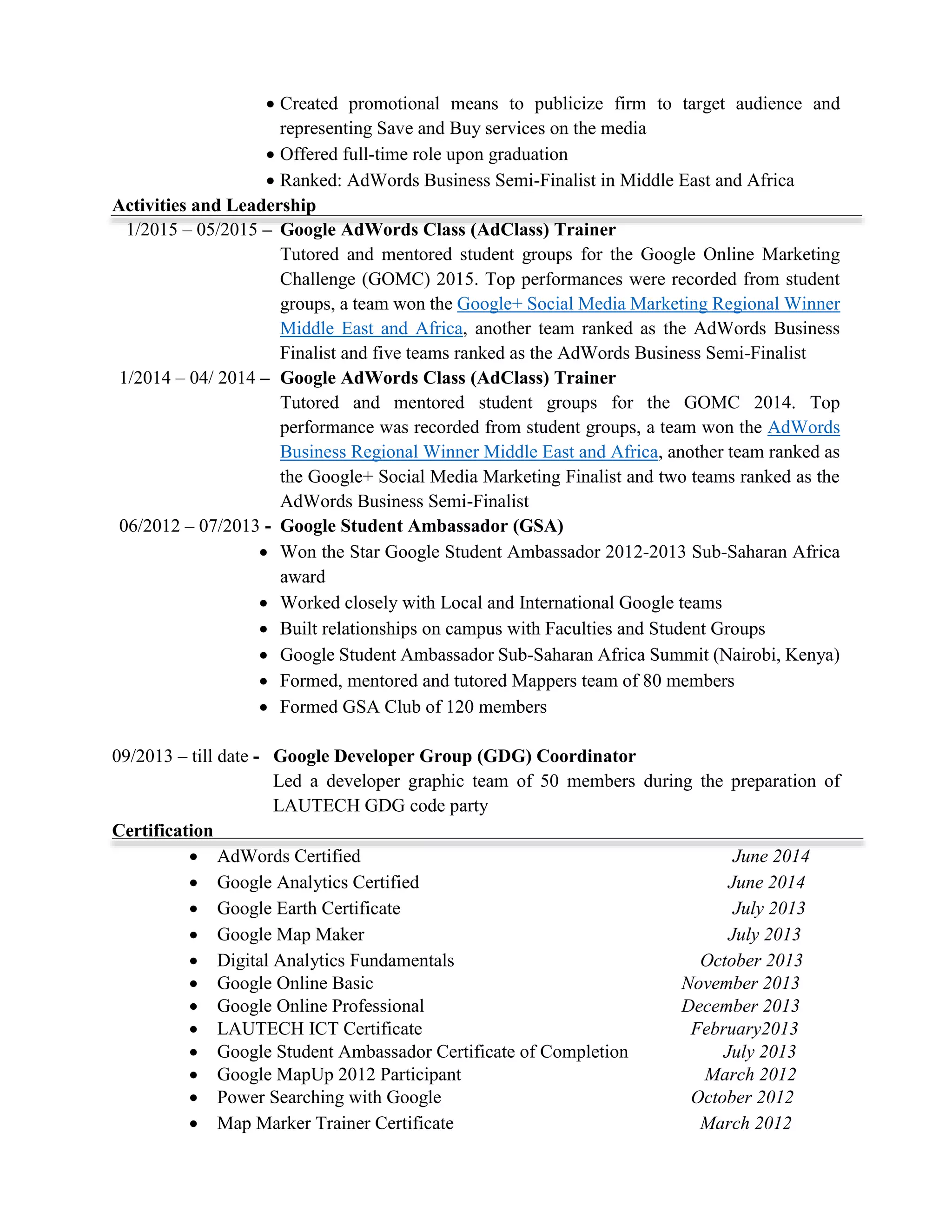 Adebanjo, Abiodun Michael Curriculum Vitae | PDF