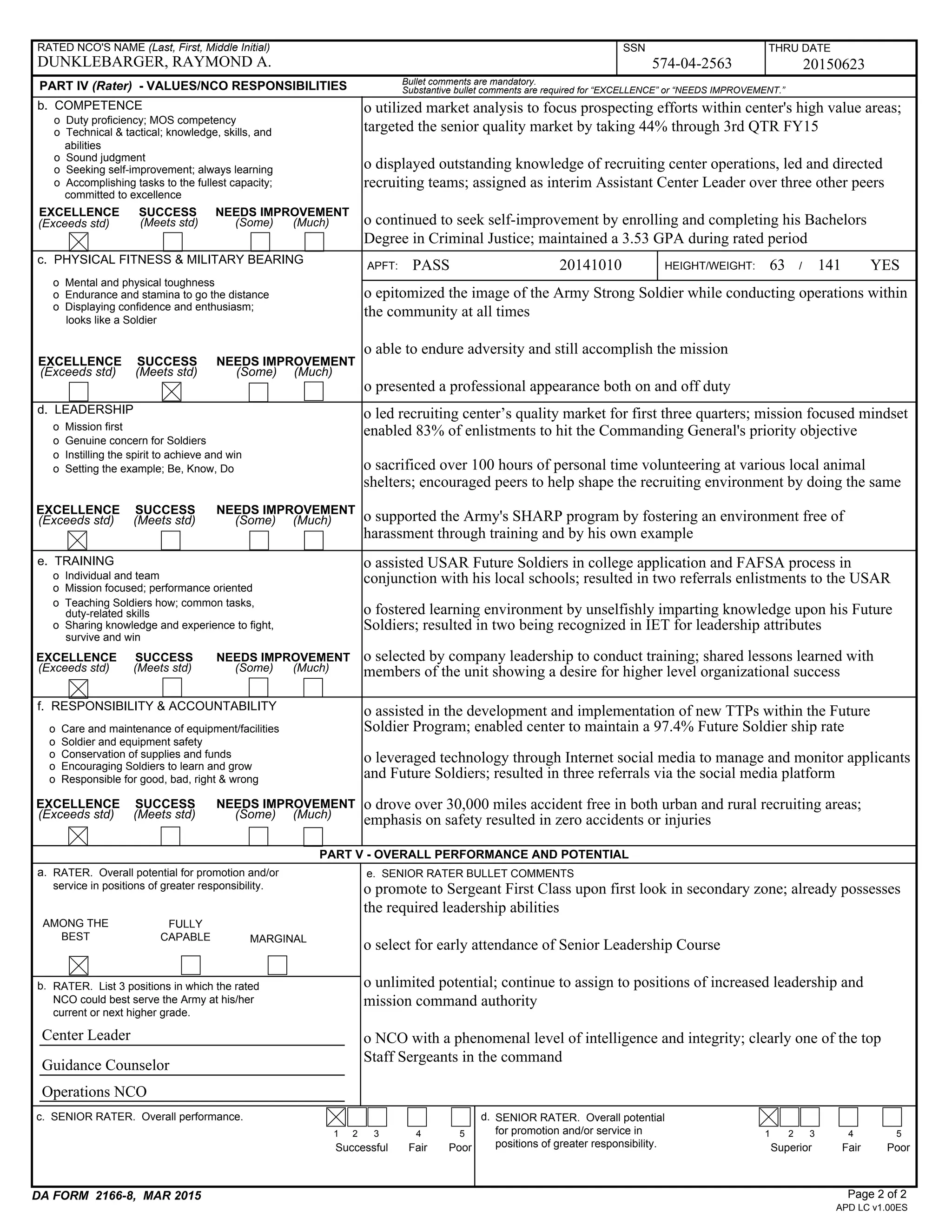 Dunklebarger_Signed_NCOER 20150623 EDIT | PDF