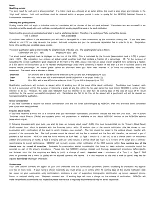 Nebosh Diploma in Environmental Mgt | PDF