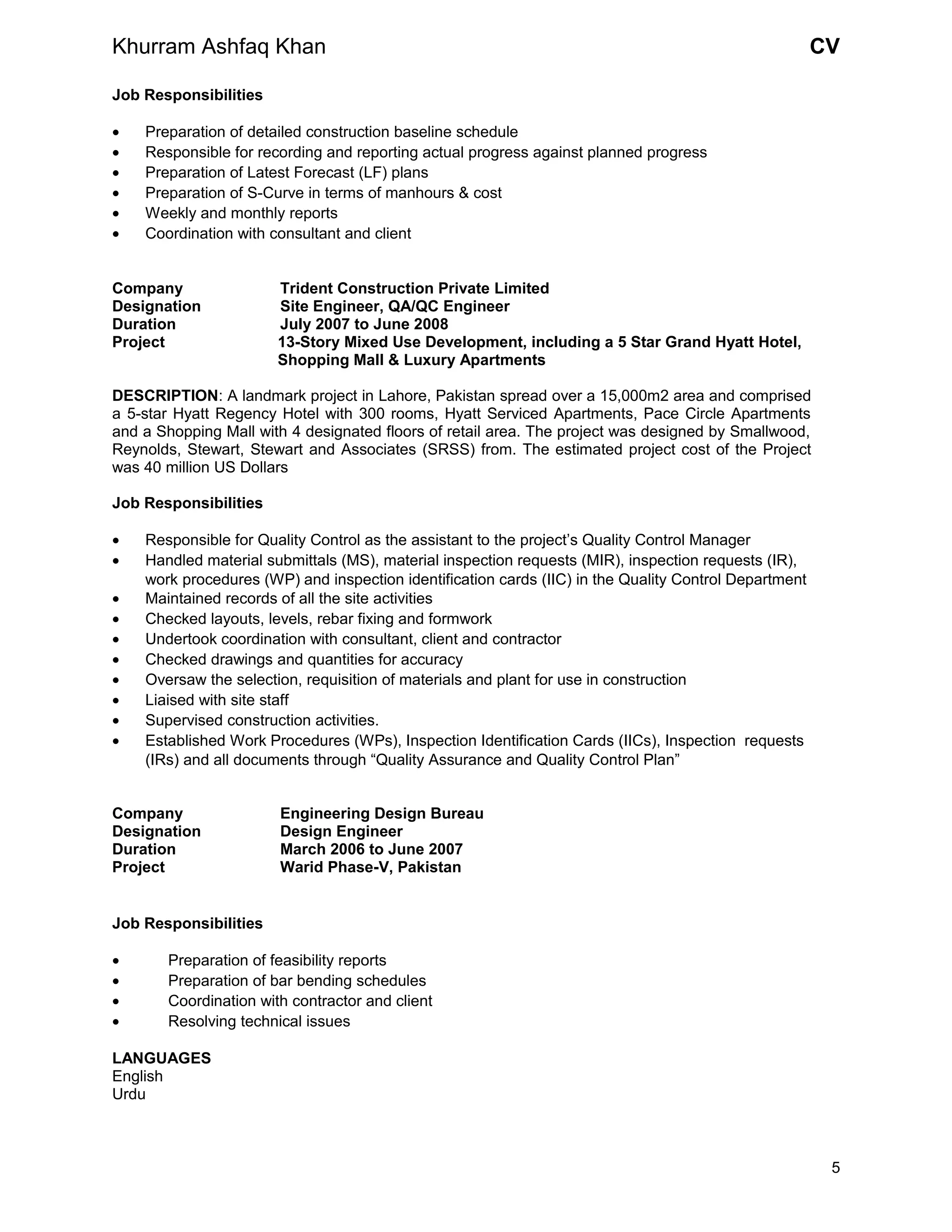 KHURRAM ASHFAQ KHAN CV updated | PDF