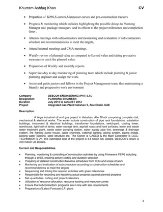 KHURRAM ASHFAQ KHAN CV updated | PDF