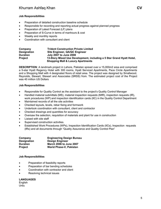 KHURRAM ASHFAQ KHAN CV updated | PDF