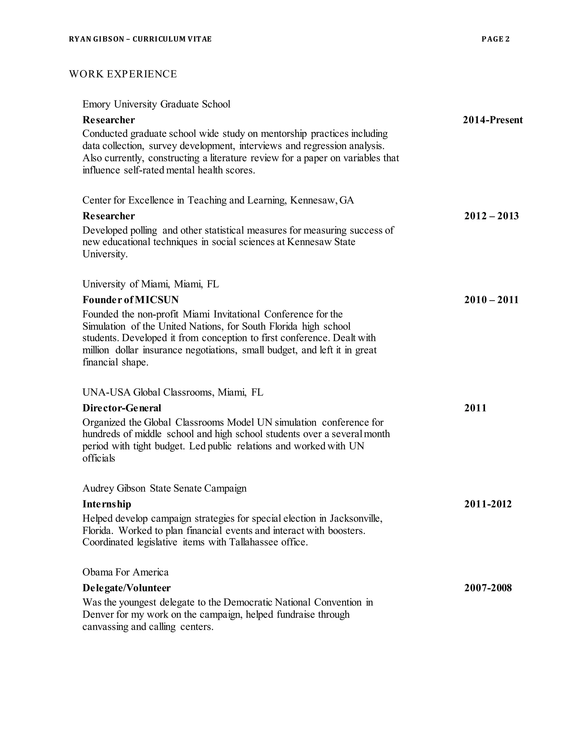 Curriculum Vitae Latest | DOCX