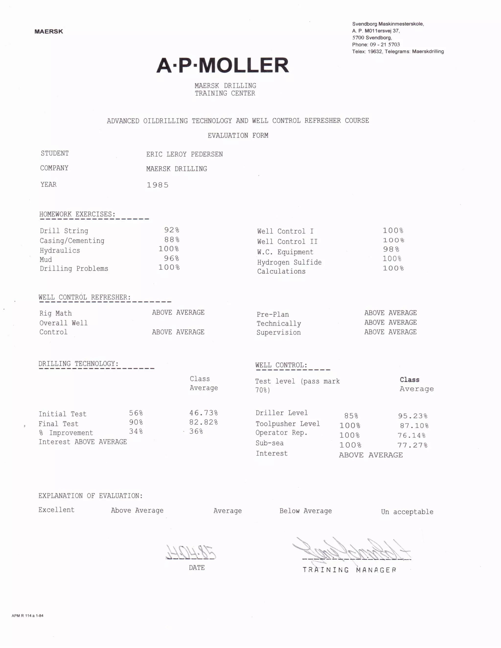 Maersk Drilling Training Center | PDF