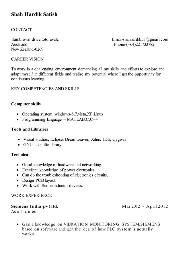CV | DOCX | Technology & Computing