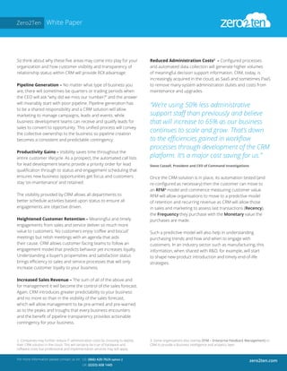 Zero2Ten-Whitepaper-ROI-of-Everything-CRM | PDF