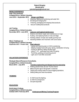 Ryland resume January 2016 | PDF