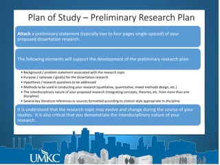 Interdisciplinary PhD at UMKC_ FINAL 4-3-15 | PPTX