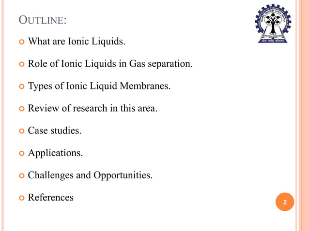 IONIC LIQUIDS | PPT