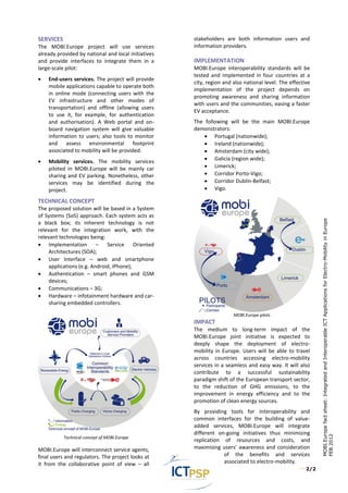 MobiEurope factsheet | PDF