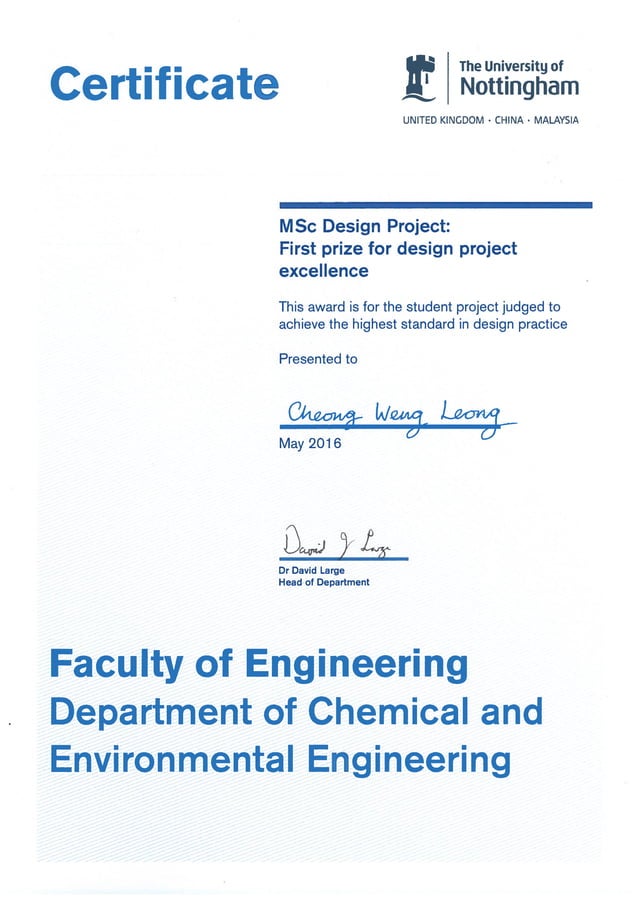 MSc Plant Design First Prize | PDF