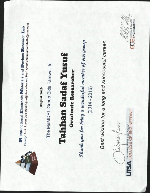 Lab Experience Certificate | PDF