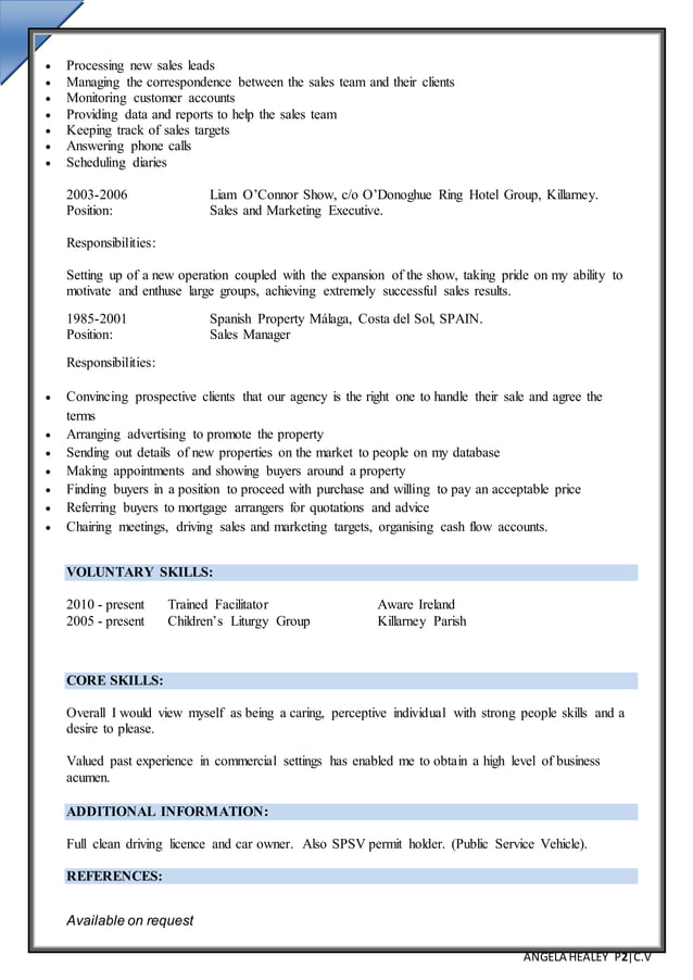 Angela Healey CV 2017 | PDF