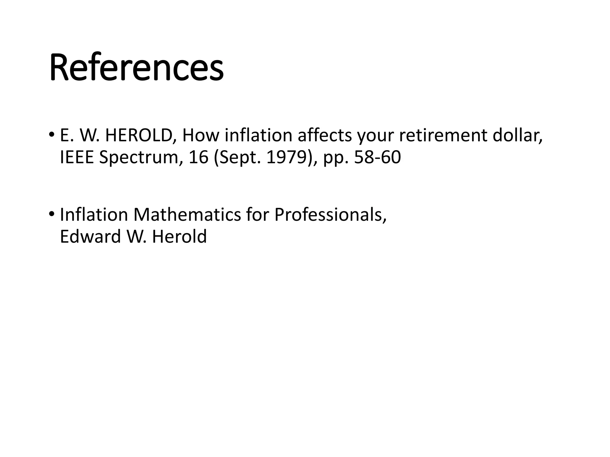 INFLATION-MATHEMATICS-FOR-PROFESSIONALS | PPTX | Business Accounting ...