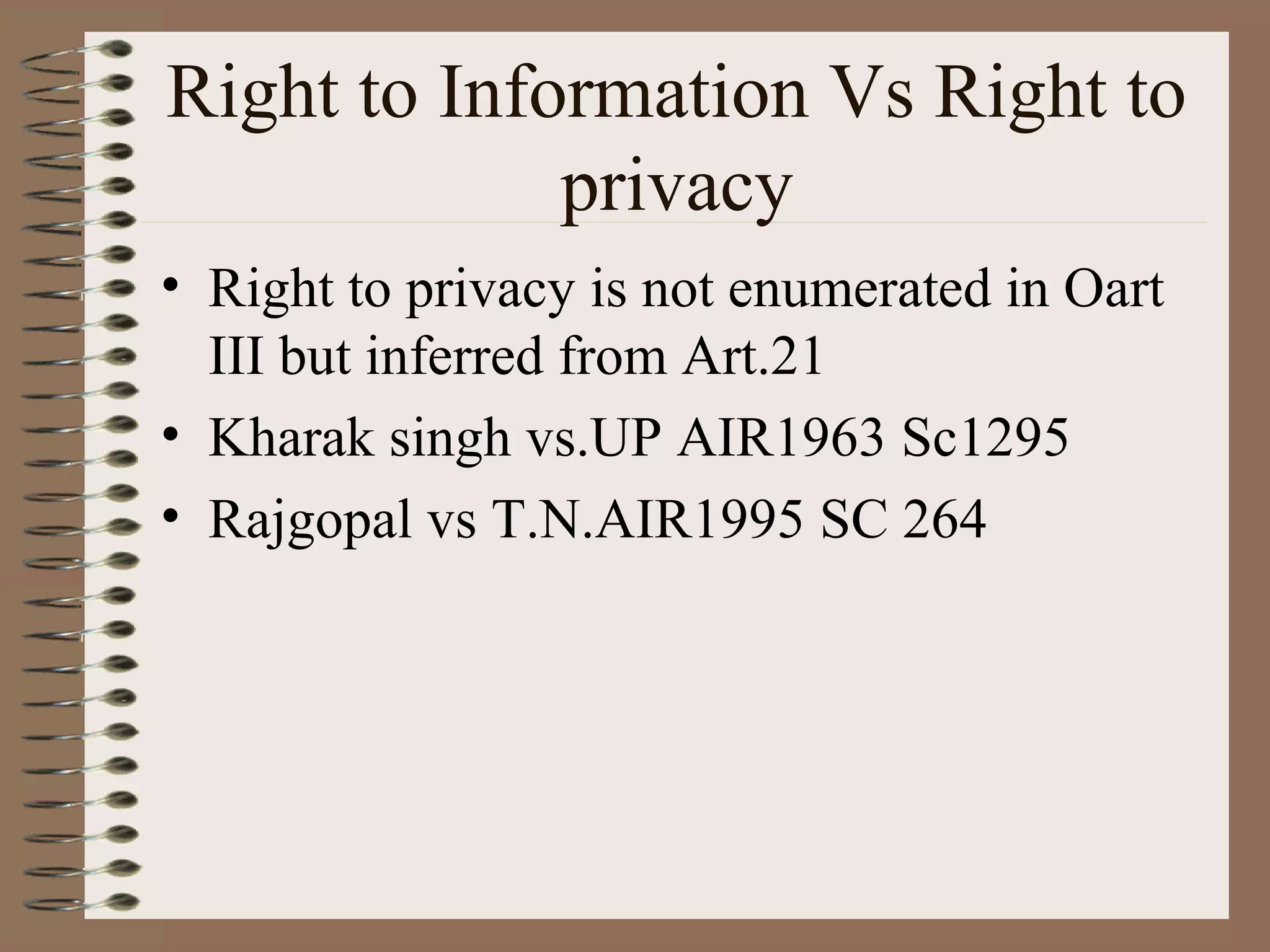 Constitutional provision on RTI | PPT